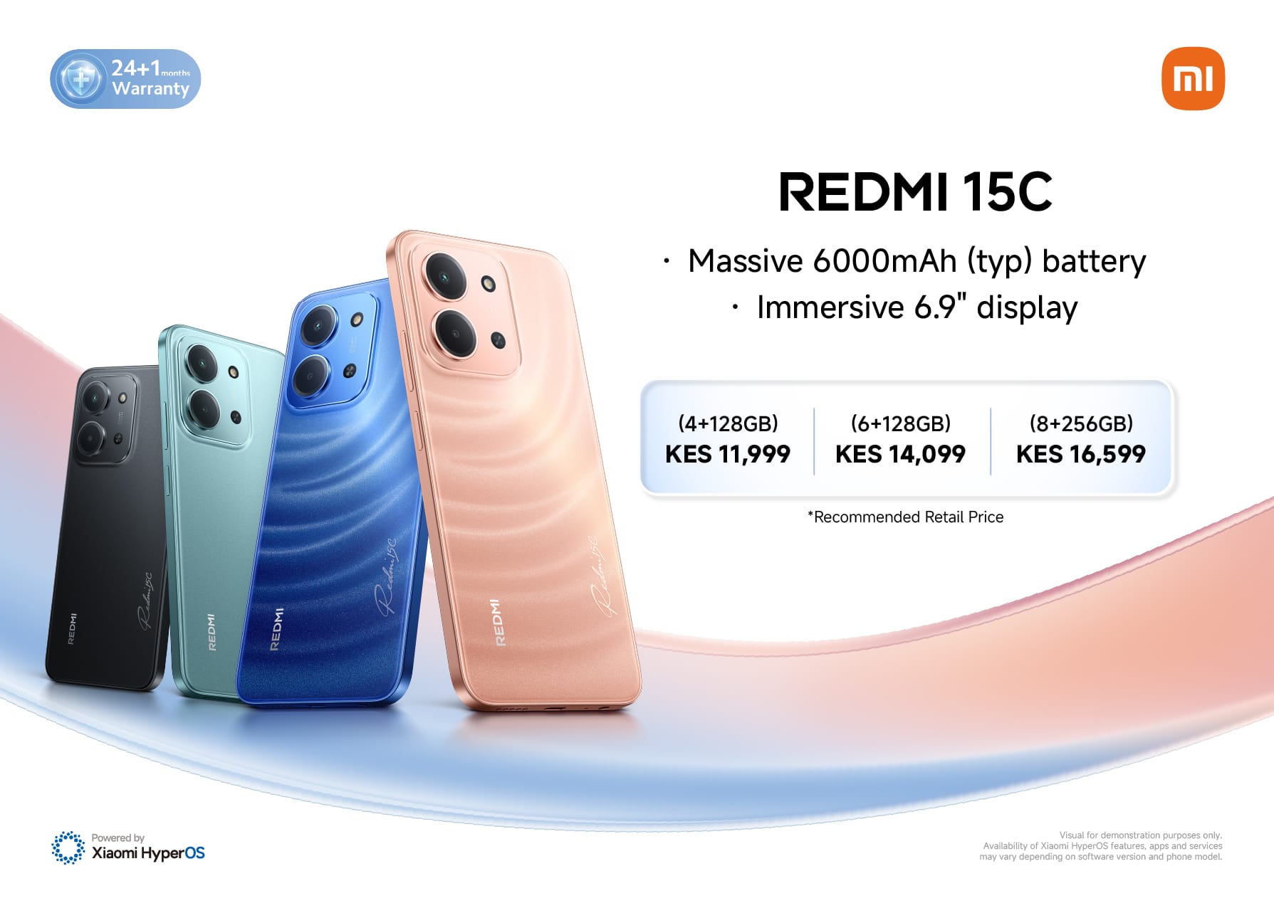 Xiaomi Kenya Launches Power-Packed 6000mAH Battery Redmi 15C