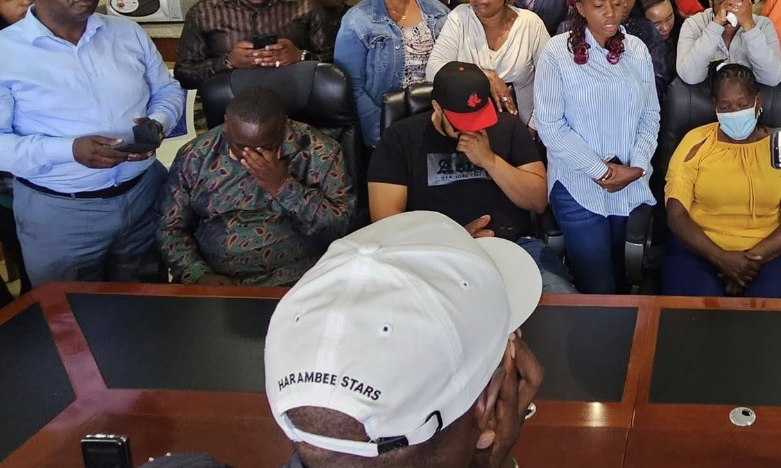 Husband Hiram Gitau breaks down in tears over wife Betty Bayo's death